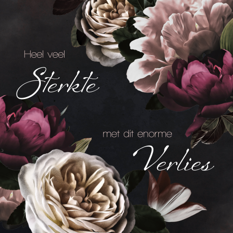 Mooie condoleance kaart versturen | Online bestellen en wij versturen