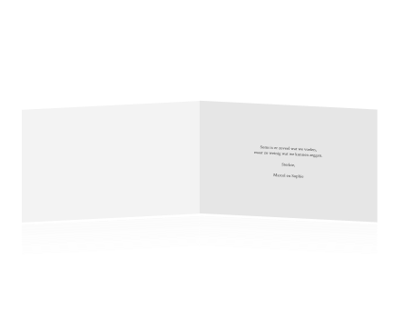 Gecondoleerd kaart met foto van zee